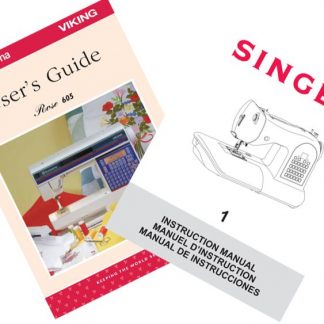 Sewing machine instruction, user and service manuals