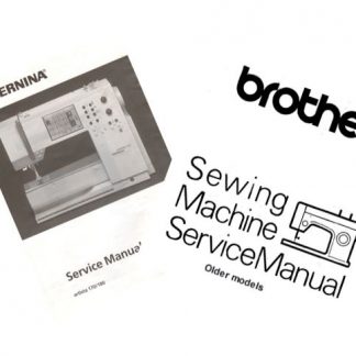 Sewing machine instruction, user and service manuals